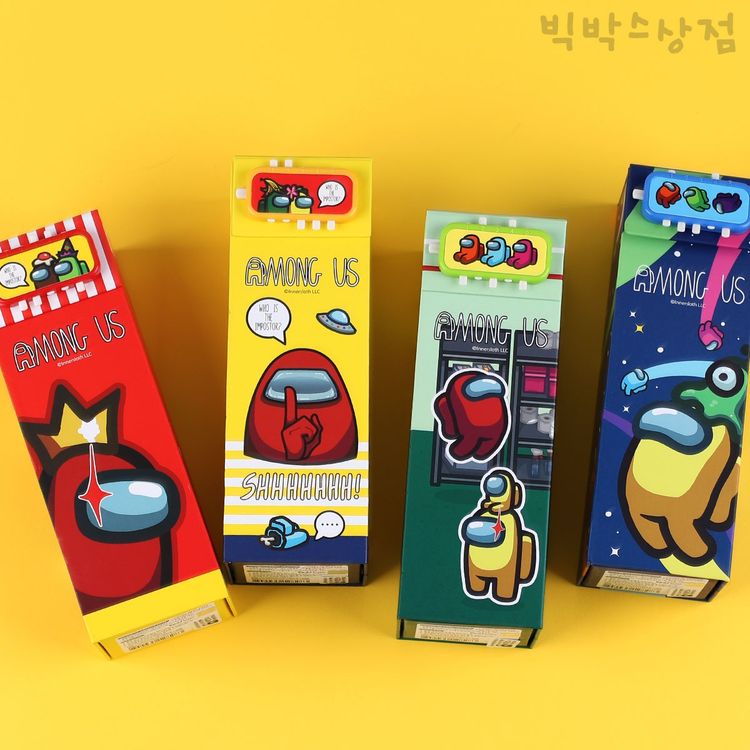 어몽어스 비밀 스탠딩 지함필통 1p 랜덤 필기구 파우치 초등학생 단체선물 신학기 홈플러스 택배배송