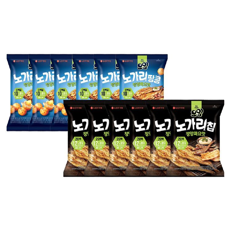 오잉 노가리땅콩 청양마요맛 80gx6개 노가리칩 청양마요맛 60gx6개 홈플러스 택배배송