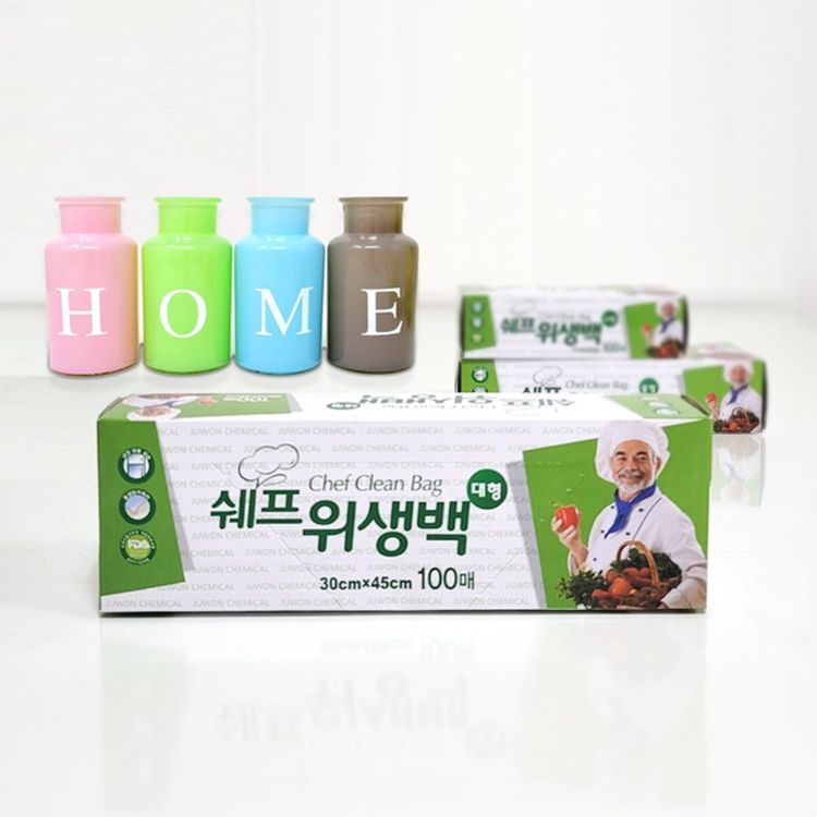 쉐프 위생백 대형 알뜰형30x45 100매 1갑 위생비닐 위생팩 홈플러스 택배배송