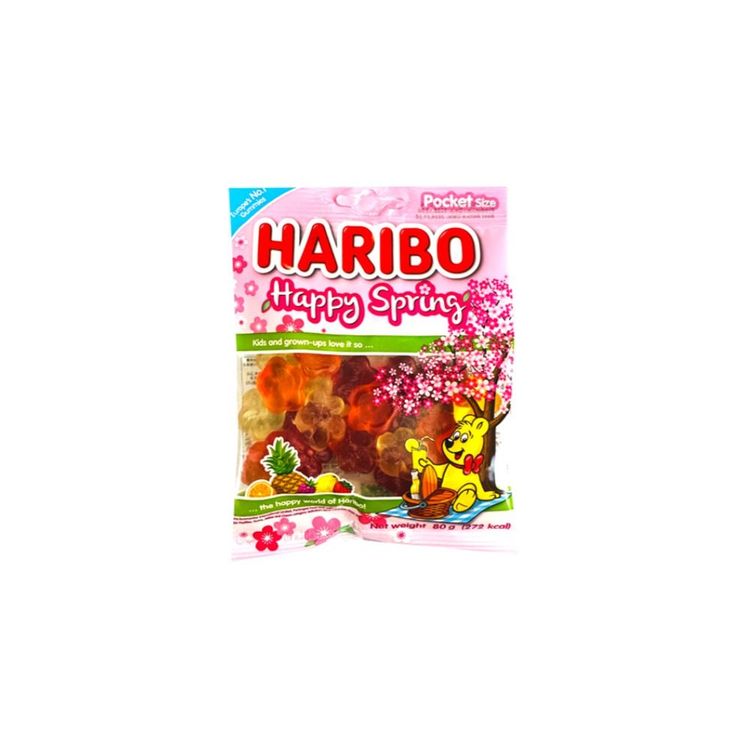 하리보 해피스프링 과일맛젤리 벚꽃 모양 젤리 80g 1개 홈플러스 택배배송