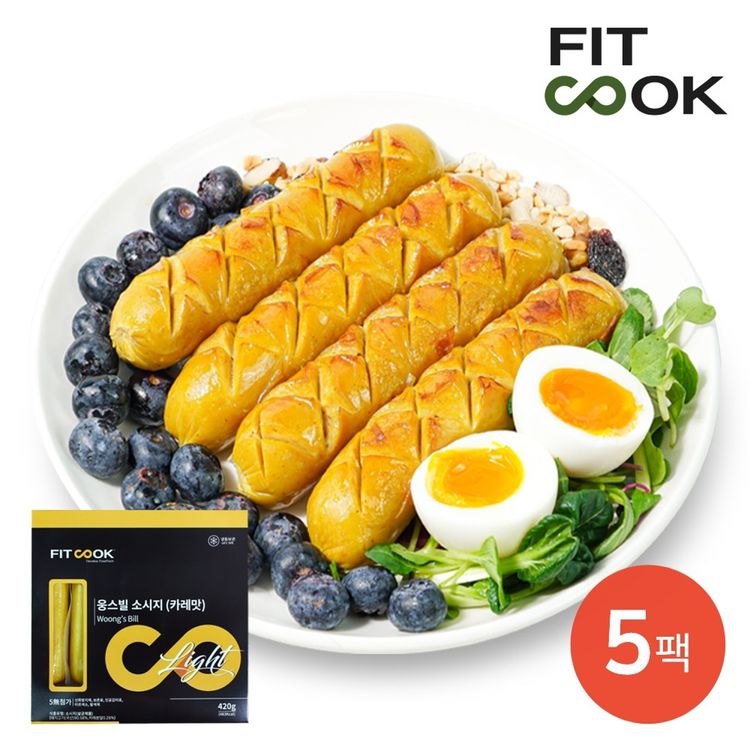 피트쿡 웅스빌라이트 소시지 카레맛 420g 5팩 | 홈플러스 판매자택배