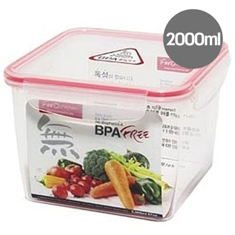 혜성 실용적인 N6153744091 참 좋은 밀폐 정사각 2000ml 밀폐용기 플라스틱용기 홈플러스 택배배송