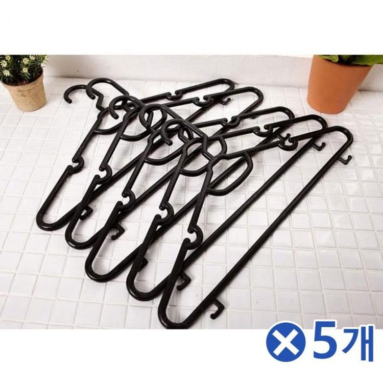 튼튼한 베이직 옷걸이 5p 색상랜덤 옷걸이행거 옷거리 홈플러스 택배배송