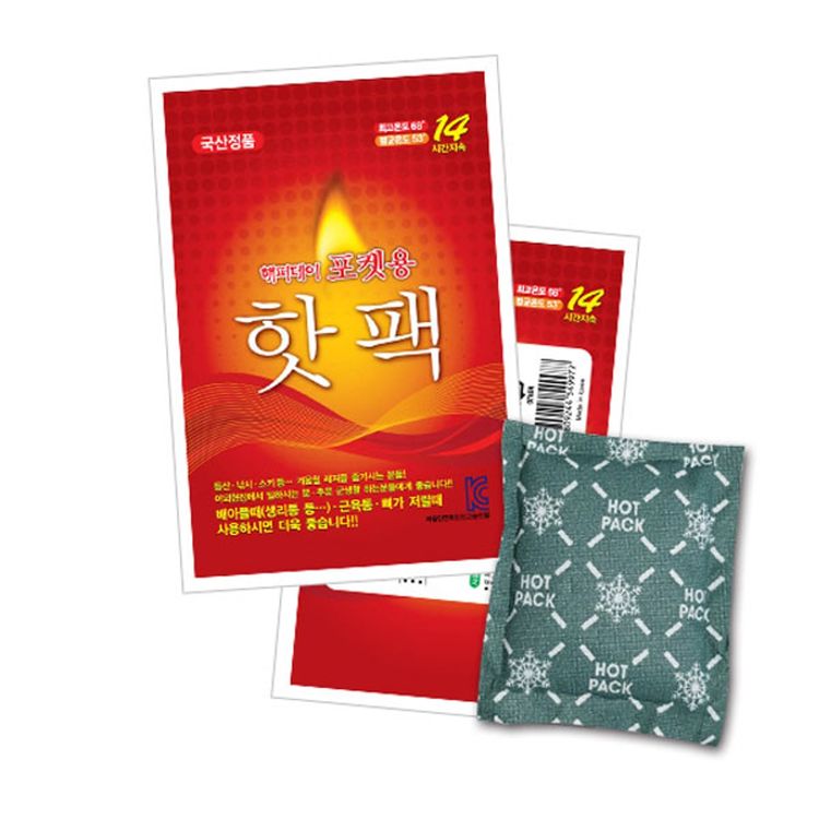 해피데이 핫뜨거 포켓용 핫팩 대형 100g×80개입 홈플러스 택배배송