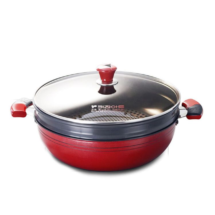 키친아트 투톤 경질 신비냄비 2단찜기 28cm 홈플러스 택배배송
