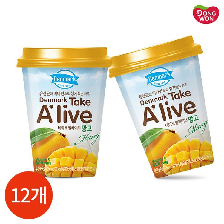 동원 덴마크 테이크 얼라이브 망고 주스 음료 250ml 12개 홈플러스 택배배송
