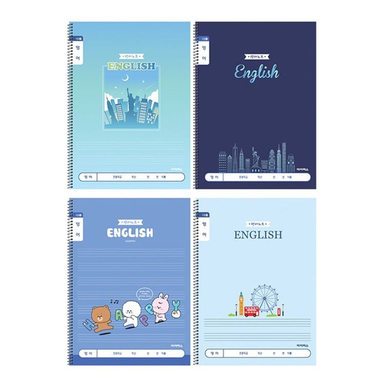 초등 실용적인 N6223bacc3c 스프링 영어노트 랜덤 10개입 1p 넓은칸 공책 홈플러스 택배배송