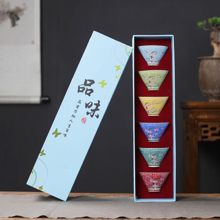 레트로 N2285bf0cc7 플라워 다기 찻잔 6p세트70ml 매화 사케잔 홈플러스 택배배송
