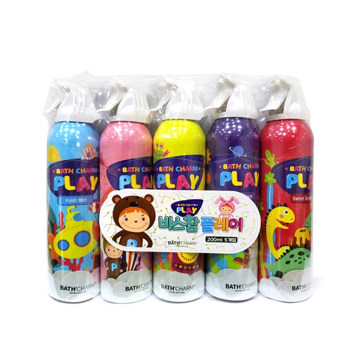 바스참 플레이 버블클렌저 200ml 5종세트 입욕제 목욕놀이 홈플러스 택배배송