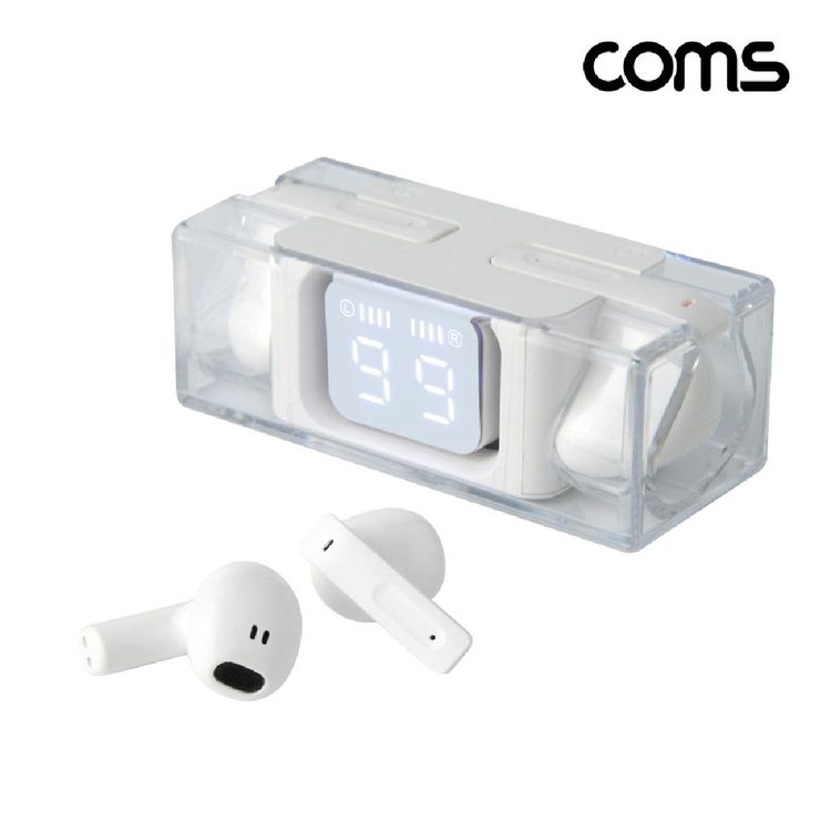 Coms Srtws 53 블루투스 이어폰 White V53 Edr 블루투스이어폰 이어폰 홈플러스 택배배송