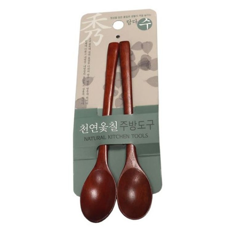 대추목 티스푼 옻칠 나무 티스푼 전통차 수저 2p 홈플러스 택배배송