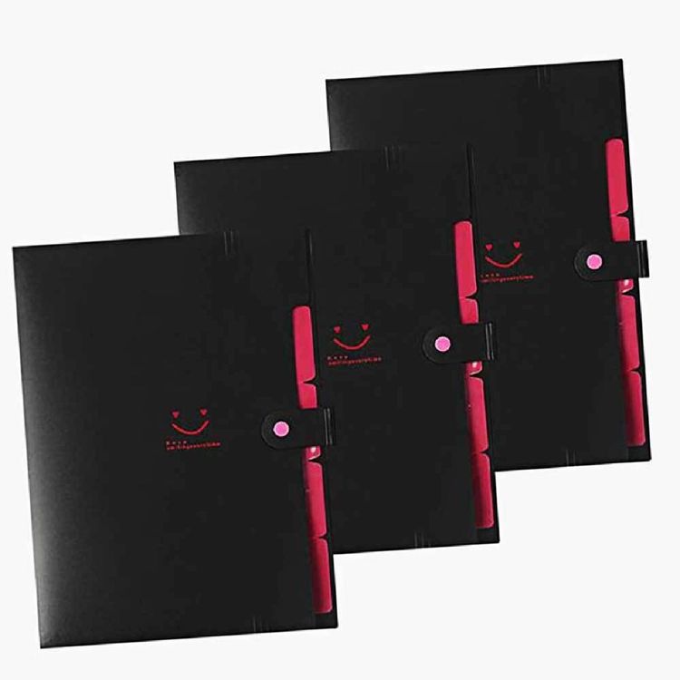 스마일 도큐먼트 블랙 파일 5칸 3p세트 서류 파우치 홈플러스 택배배송