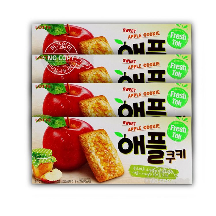 롯데 애플쨈쿠키 230g 4입 홈플러스 택배배송
