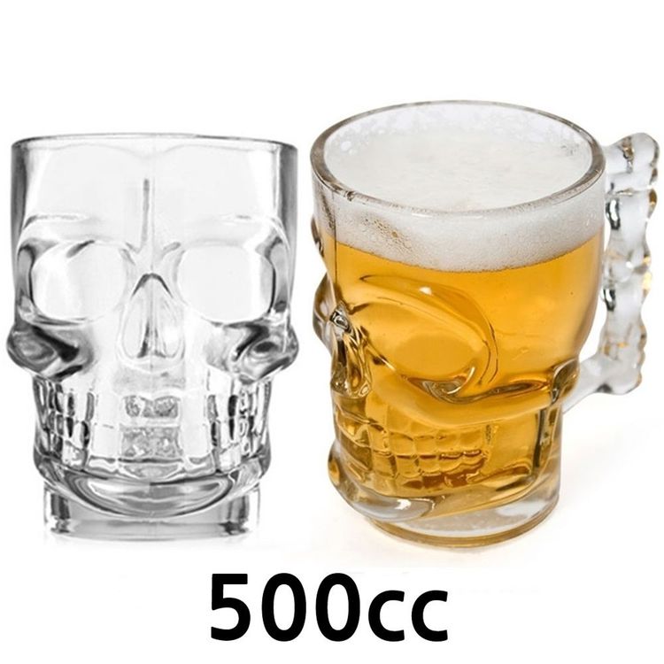 크리스탈 실용적인 N609abad18 해골맥주잔 500cc 맥주컵 파티컵 파티용품 홈플러스 택배배송