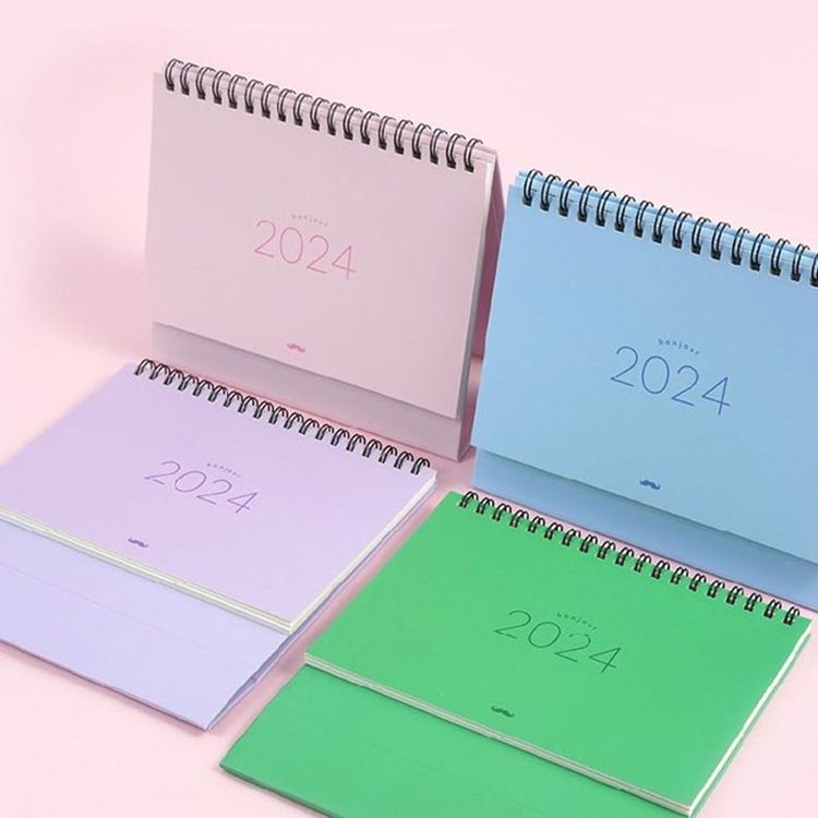 2024년달력 2024 봉주르 탁상달력 4종 세트 데스크 캘린더 계획 홈플러스 택배배송
