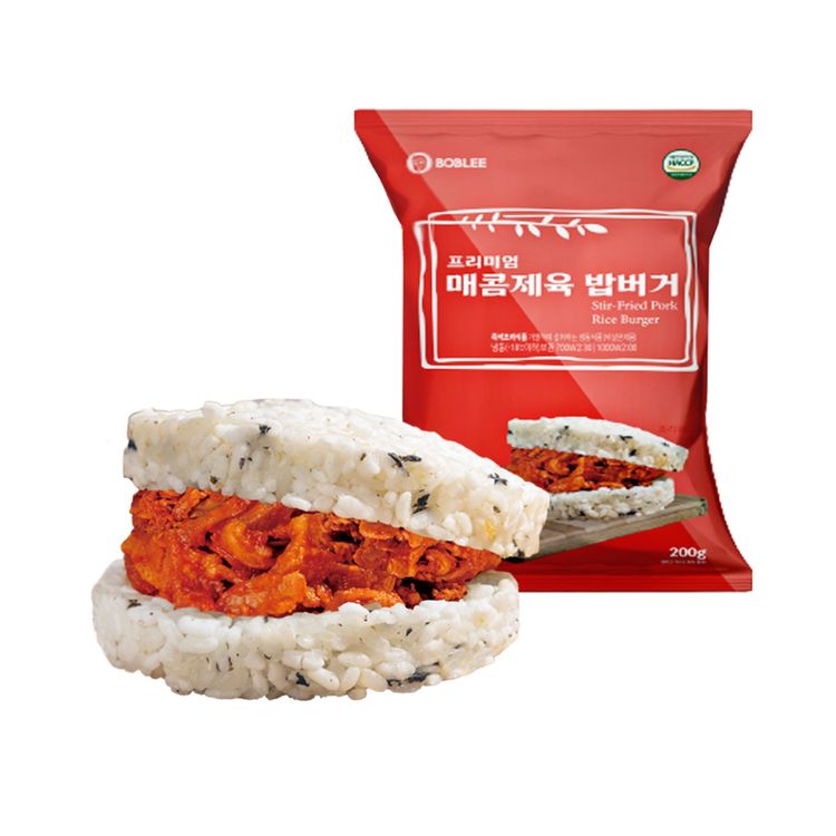 Boblee 프리미엄 매콤제육 밥버거 200g X 9팩 홈플러스 택배배송