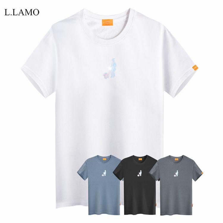 엘라모 홀로그램로고 반팔 티셔츠 남녀공용 빅사이즈 S~4xl 홈플러스 택배배송