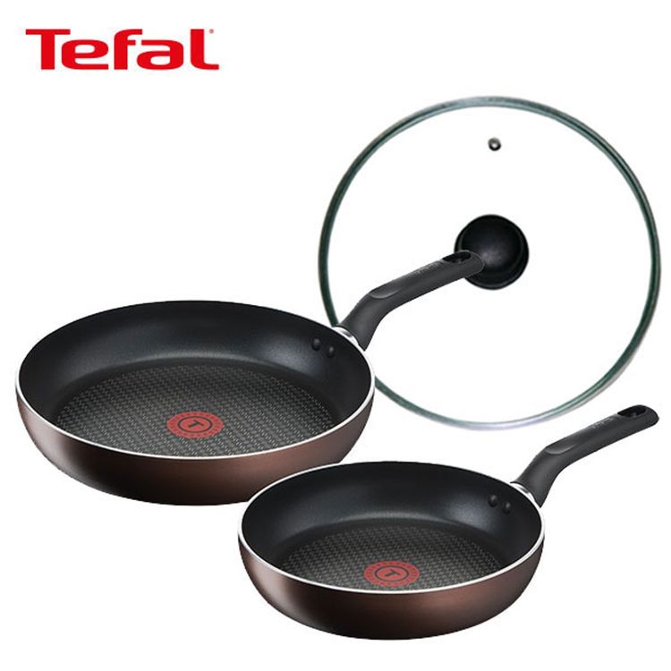 Tefal 테팔 인덕션 초콜릿 티타늄 프로 프라이팬 2종24cm28cm유리뚜껑 홈플러스 택배배송