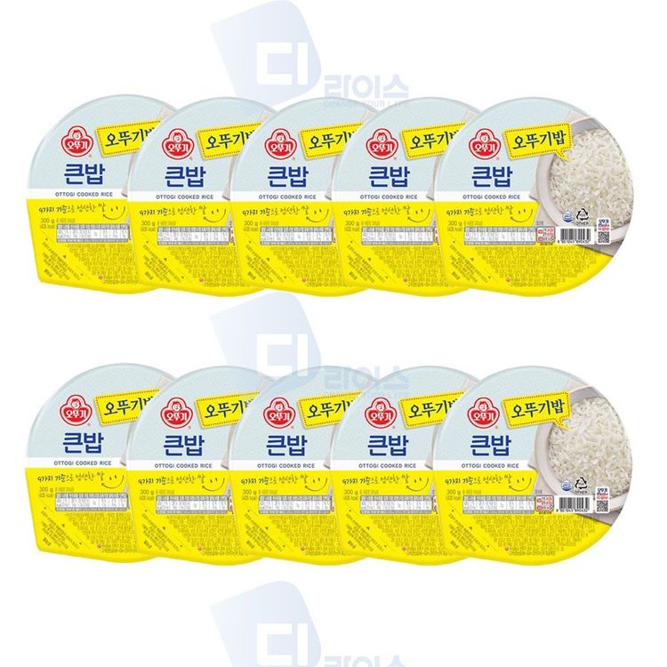 맛있는 오뚜기밥 큰밥 300g 10개 백미 즉석밥 간편식 홈플러스 택배배송