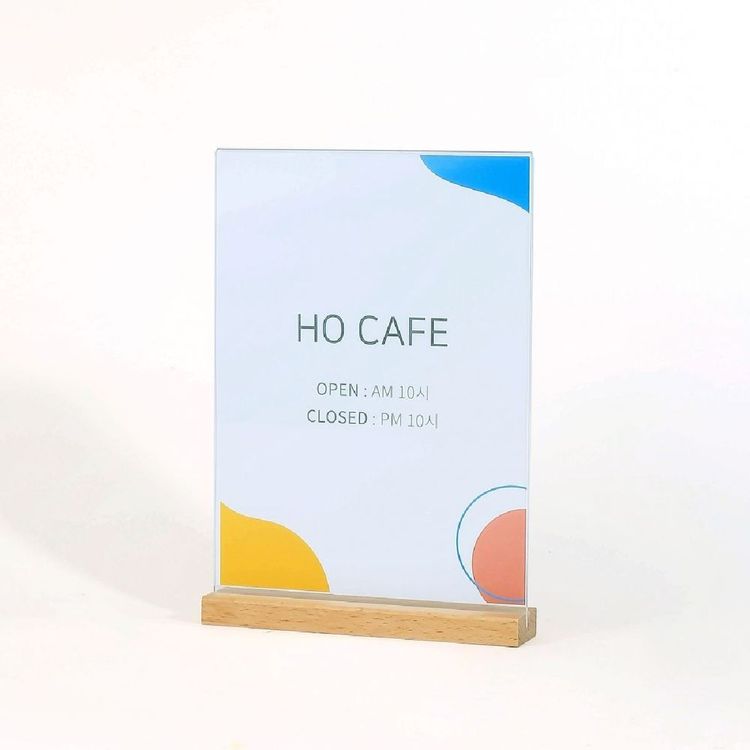 메모꽂이 우드 스탠드 아크릴 쇼케이스a4 세로형 홈플러스 택배배송