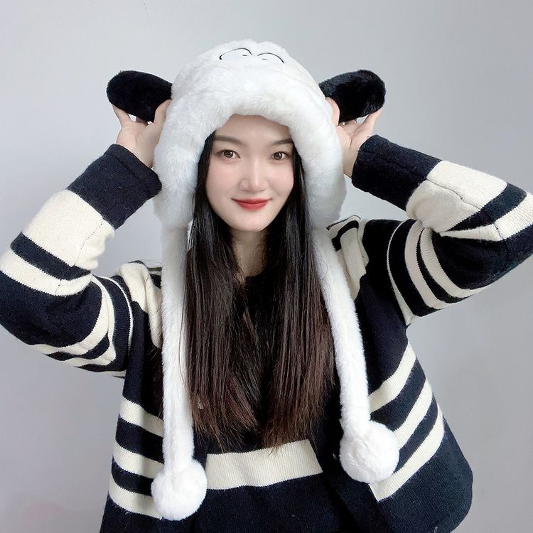 왕눈이 캐릭터 귀달이 모자 털귀다리모자 겨울귀덮개 홈플러스 택배배송