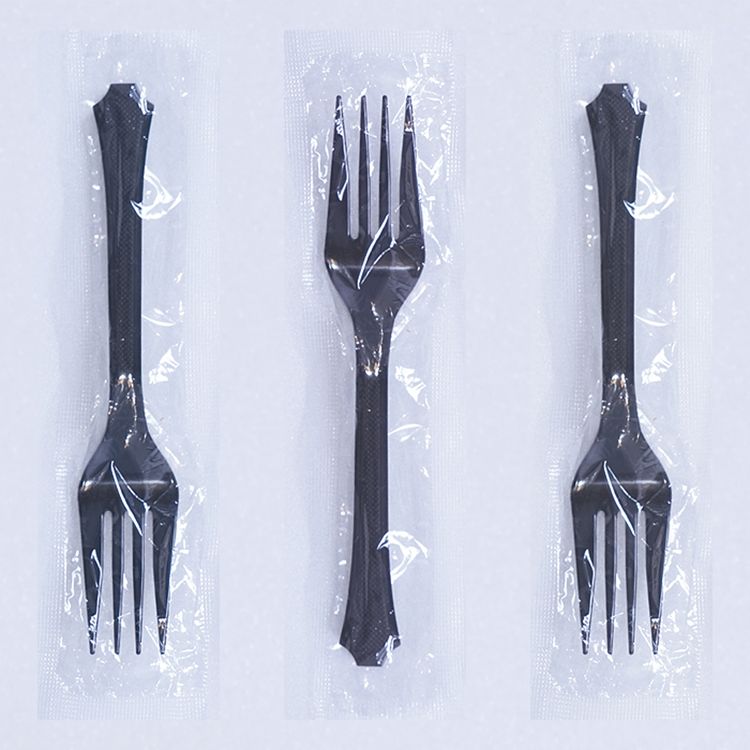 테이크아웃 포크 개별 비닐포장 블랙 100개 홈플러스 택배배송