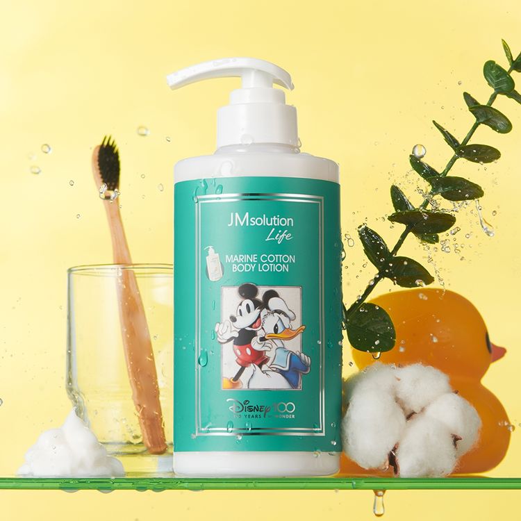 디즈니 100주년 한정판 제이엠솔루션라이프 마린 코튼 퍼퓸 바디로션 500ml 홈플러스 택배배송