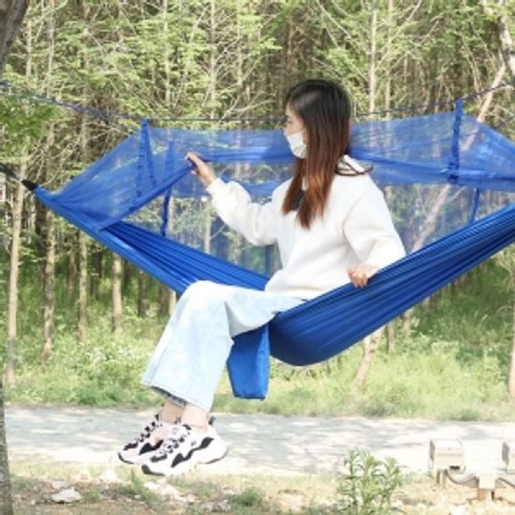 공중쉘터 캠핑 모기장 해먹블루 경량 해먹침대 홈플러스 택배배송