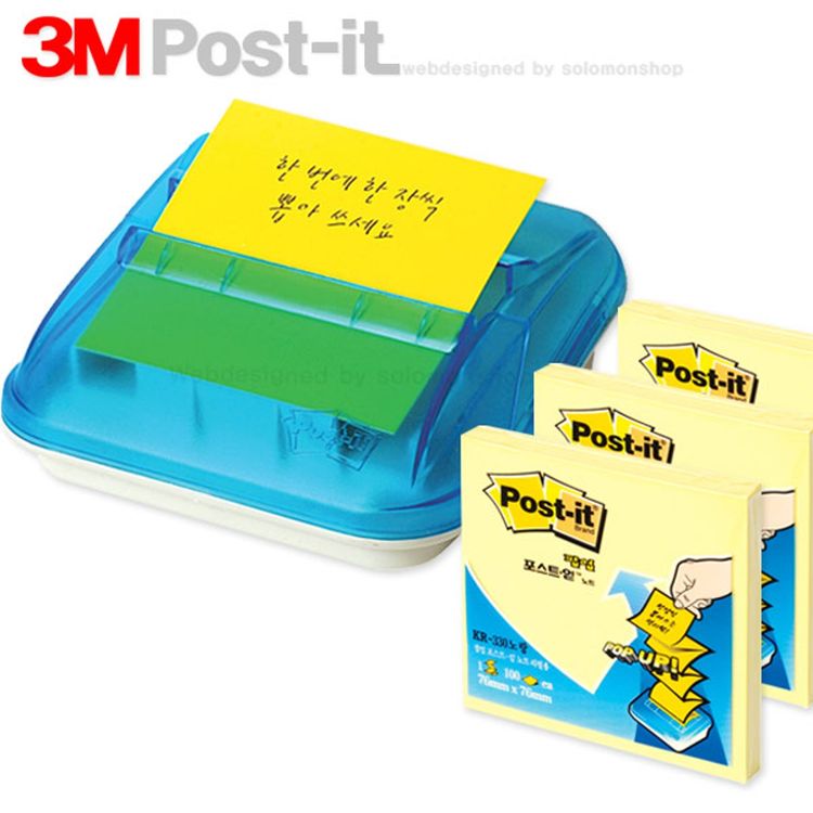 3m포스트잇 팝업디스펜서 C 4214 76x76mm 3패드300매쓰리엠포스트잇포스트잍 홈플러스 택배배송