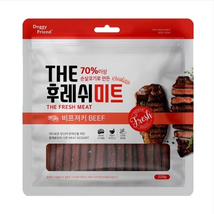 강아지 산책 훈련 칭찬용간식 후레쉬미트 비프 220g 홈플러스 택배배송