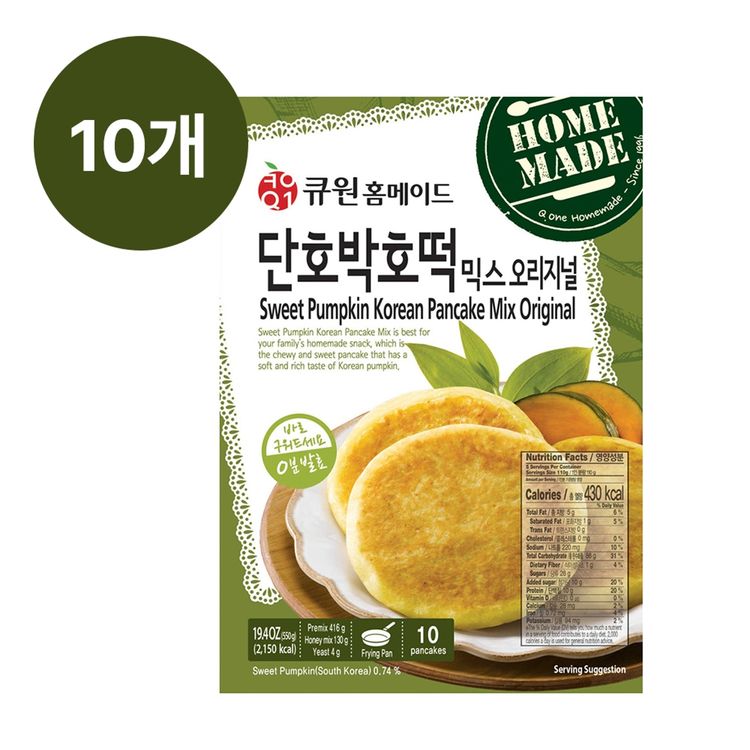박스특가10개입 큐원 단호박 호떡 믹스 550g X10 유통기한20230321 홈플러스 택배배송