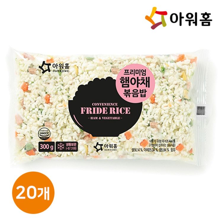 아워홈 프리미엄 햄야채볶음밥 300g X 20봉 홈플러스 택배배송