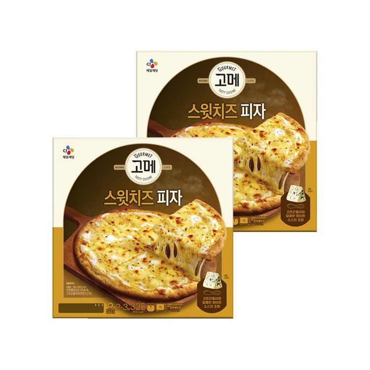 고메 스윗치즈 피자 325g X2개 홈플러스 택배배송