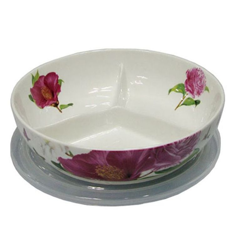 까멜리아 Nc18492497c 나눔 접시 반찬통 안주 접시 그릇 3칸 21cm 홈플러스 택배배송