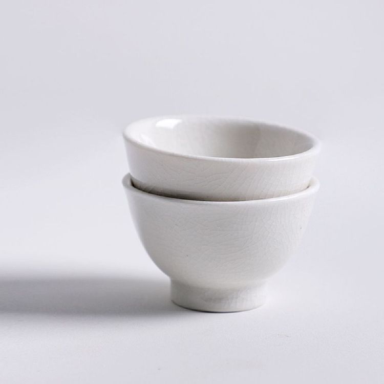 Z3315 국산 백자 크랙 다기 찻잔 70ml 홍차잔 녹차잔 홈플러스 택배배송