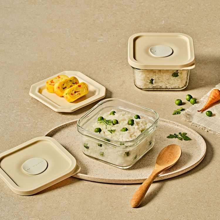 글라스락 렌지쿡 햇밥용기 정사각 440ML 2P | 홈플러스