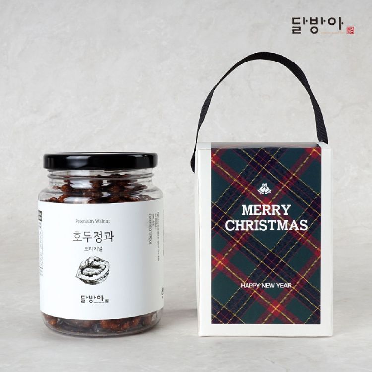 연말 크리스마스 선물 달방아 수제 호두정과 오리지널 160g그린체크 홈플러스 택배배송