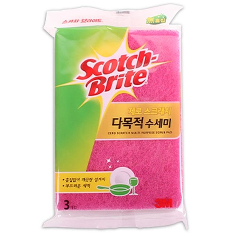 3m 제로 스크래치 다목적 수세미3p 홈플러스 택배배송
