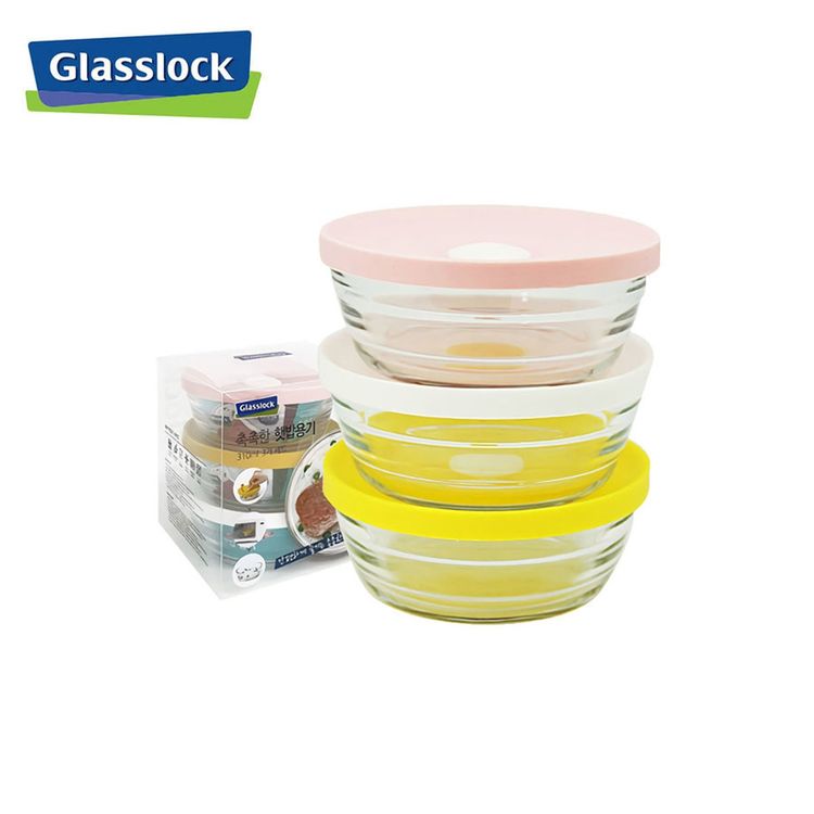 글라스락 렌지쿡 원형 310ml 3p | 홈플러스