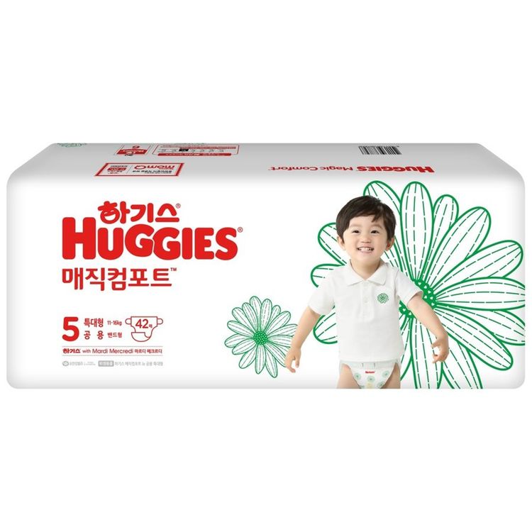 유한킴벌리 하기스 매직컴포트 밴드 기저귀 특대형 5단계 공용 42매 홈플러스