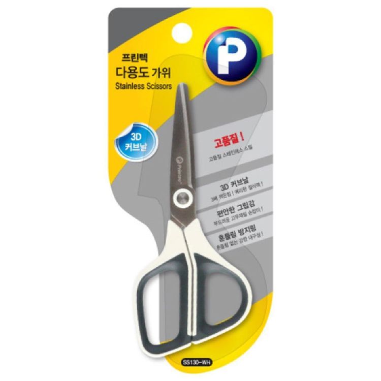 프린텍 Ss130 Wh 3d커브가위 다용도 13cm 홈플러스 택배배송