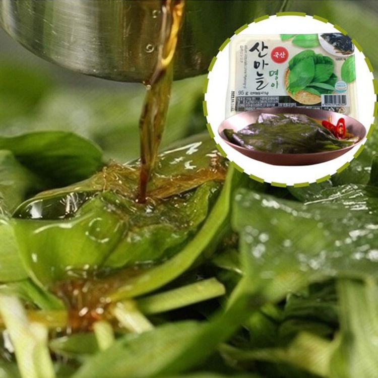산마늘 명이 절임 95gx14팩나물절임 장아찌 명이절임 밑반찬 명이나물 홈플러스 택배배송
