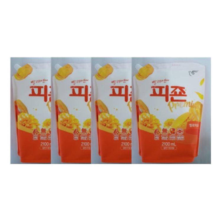 피죤 섬유유연제 옐로우미모사 2100ml 리필 4개입 홈플러스 택배배송