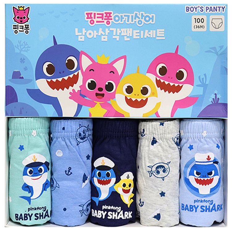 애플스토리 남아팬티 핑크퐁아기상어 5종세트 120 홈플러스 택배배송