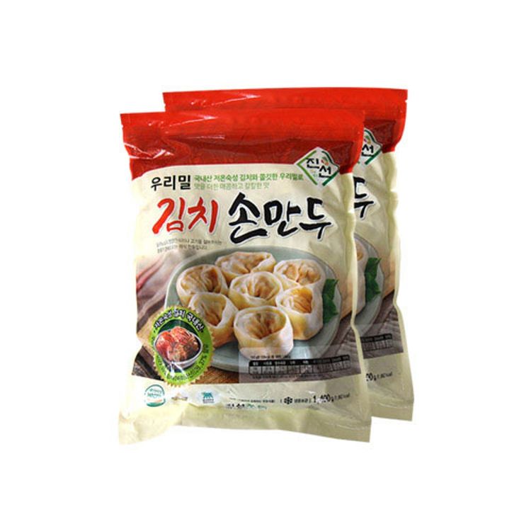 진선푸드 고기없는 채식웰빙 우리밀 김치손만두 28kg14kgx2봉 홈플러스 택배배송