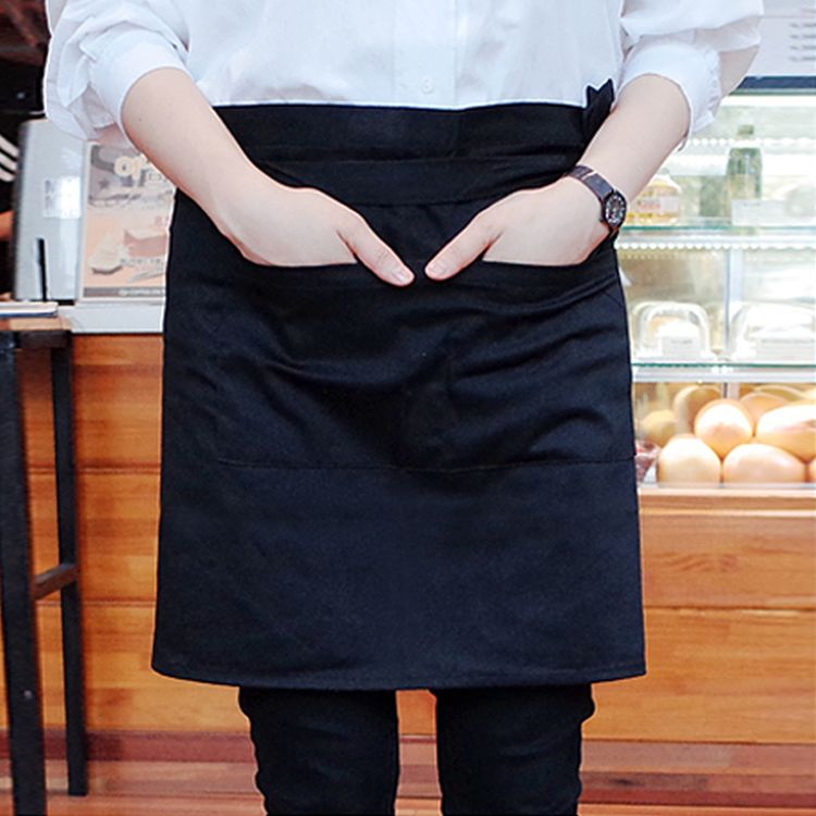 쉬라즈 바리스타 하프 앞치마블랙 카페 주방 공방 다용도 홈플러스 택배배송