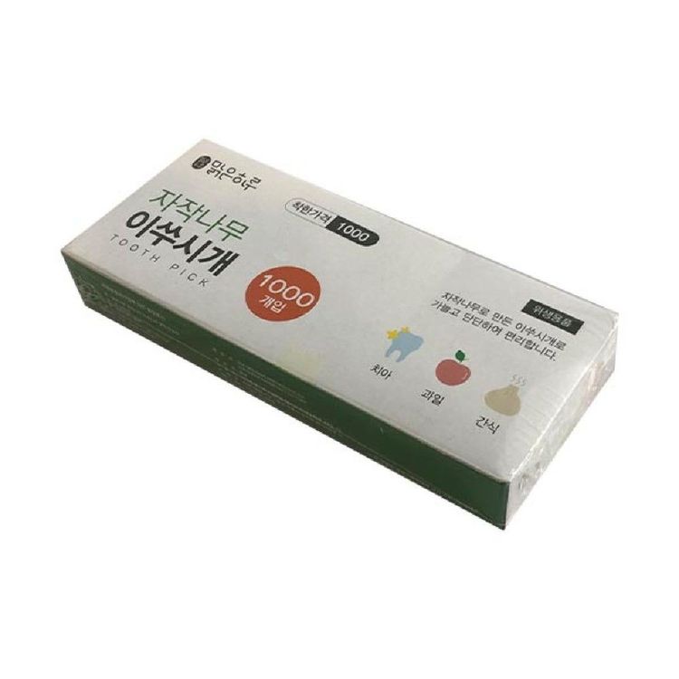 맑은하루 이쑤시개 단상자 자작나무 1000개 홈플러스 택배배송