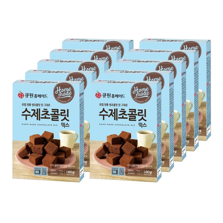 박스특가10개입 큐원 수제초콜릿믹스 한박스 전자레인지용 홈플러스 택배배송