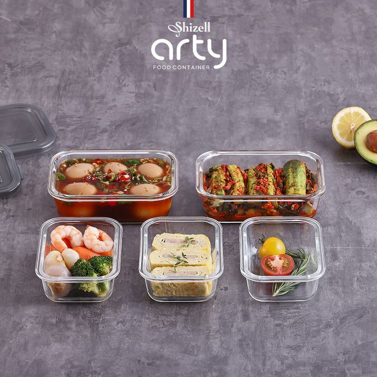 쉬젤 아티 내열용기 직사각5종세트 (직사각400ml*3ea+640ml*2ea) | 홈플러스 판매자택배