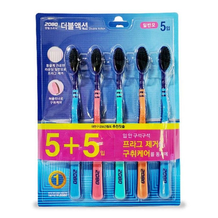 거취케어 프라그 제거 더블액션 일반모 칫솔 55개입 홈플러스 택배배송